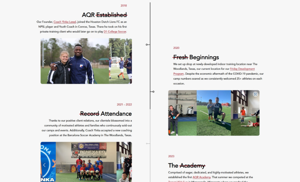 AQR Training Website Design Analysis | DesignRush