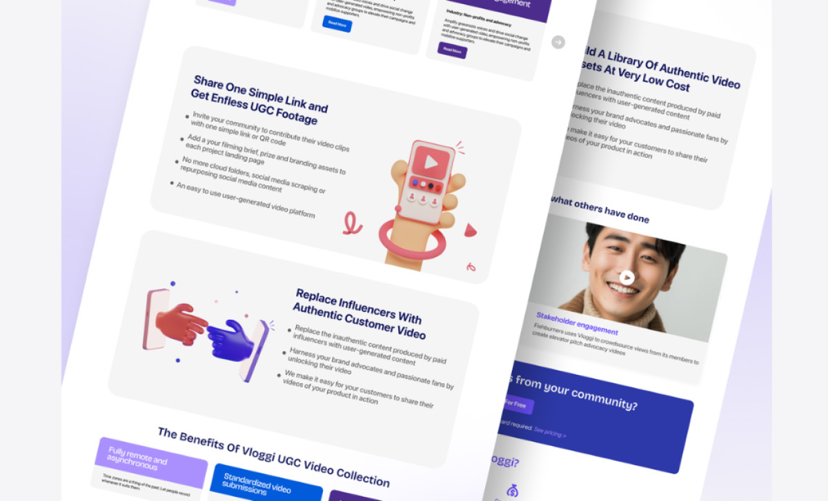 Vloggi Website Design Analysis | DesignRush