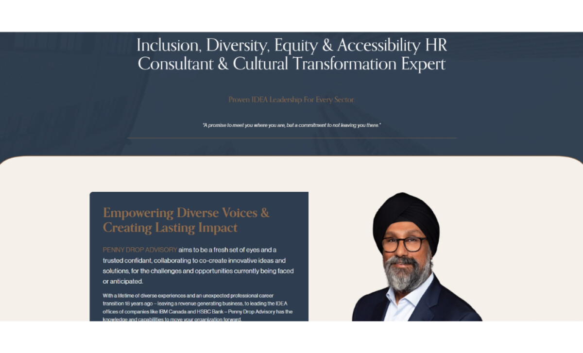 Penny Drop Advisory Website Design Analysis | DesignRush