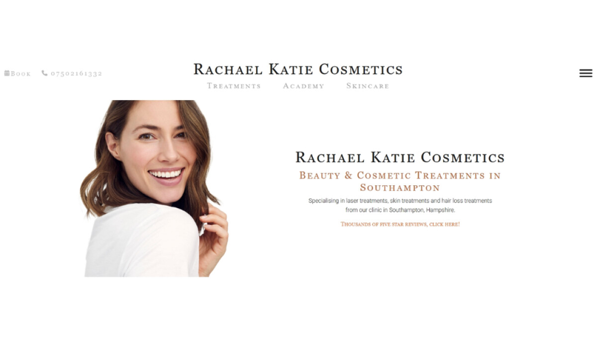 Rachael Katie Cosmetics Website Design Analysis | DesignRush