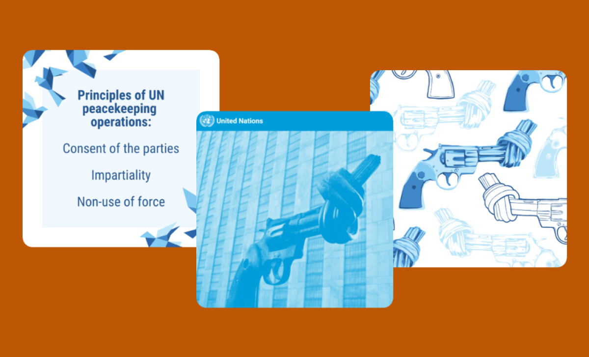 United Nations Peacekeeping Print Design Analysis by M. Noelle Studios ...