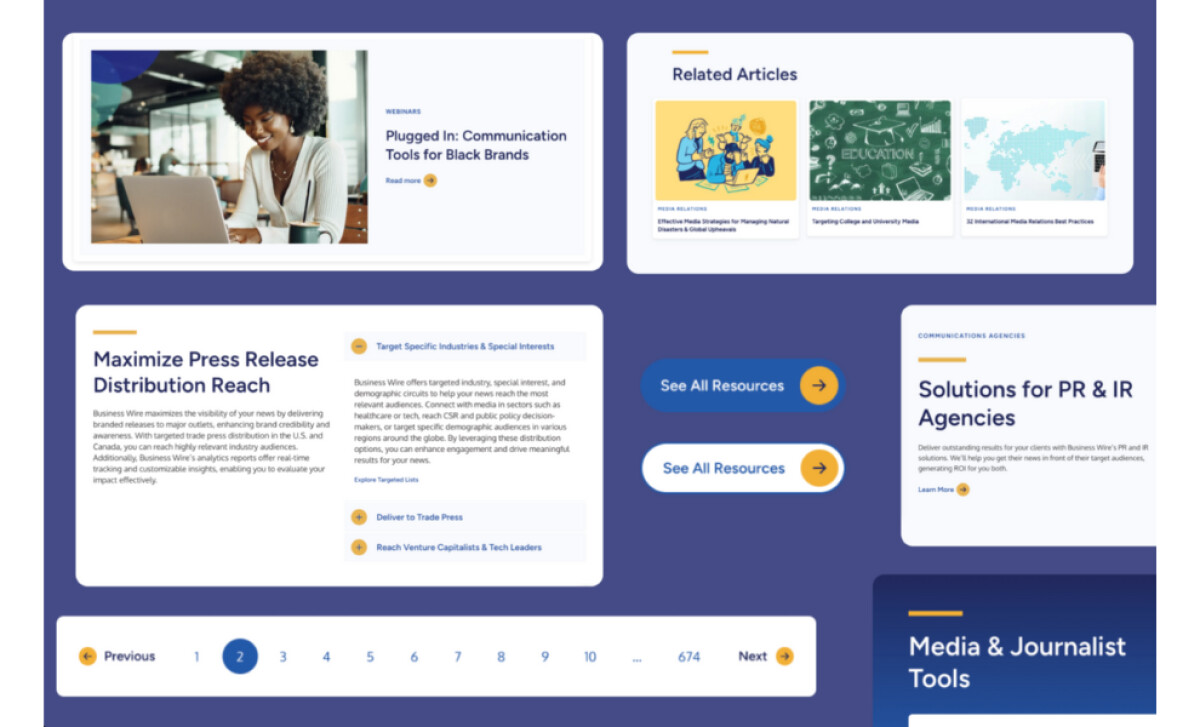 Business Wire Website Design Analysis | DesignRush