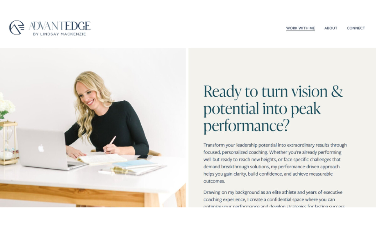 AdvantEdge Coaching Website Design Analysis | DesignRush