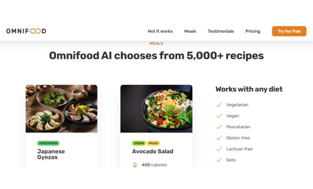 Omnifood Website Design Analysis | DesignRush