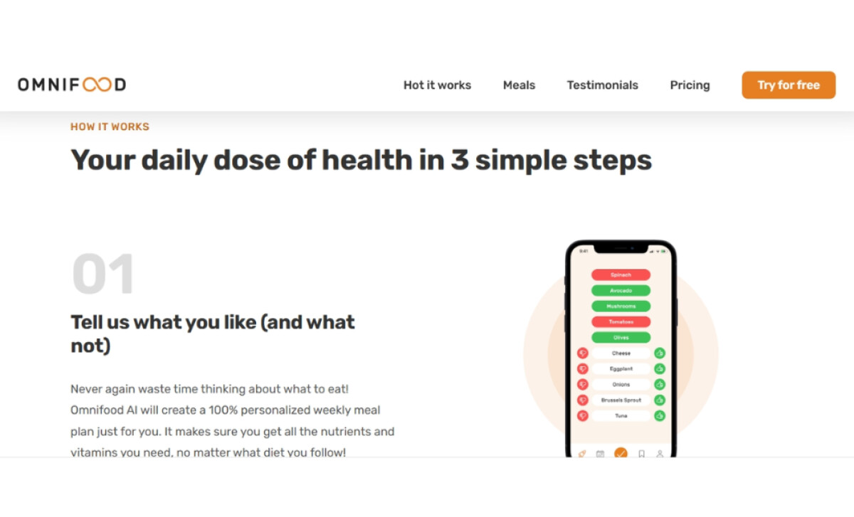 Omnifood Website Design Analysis | DesignRush