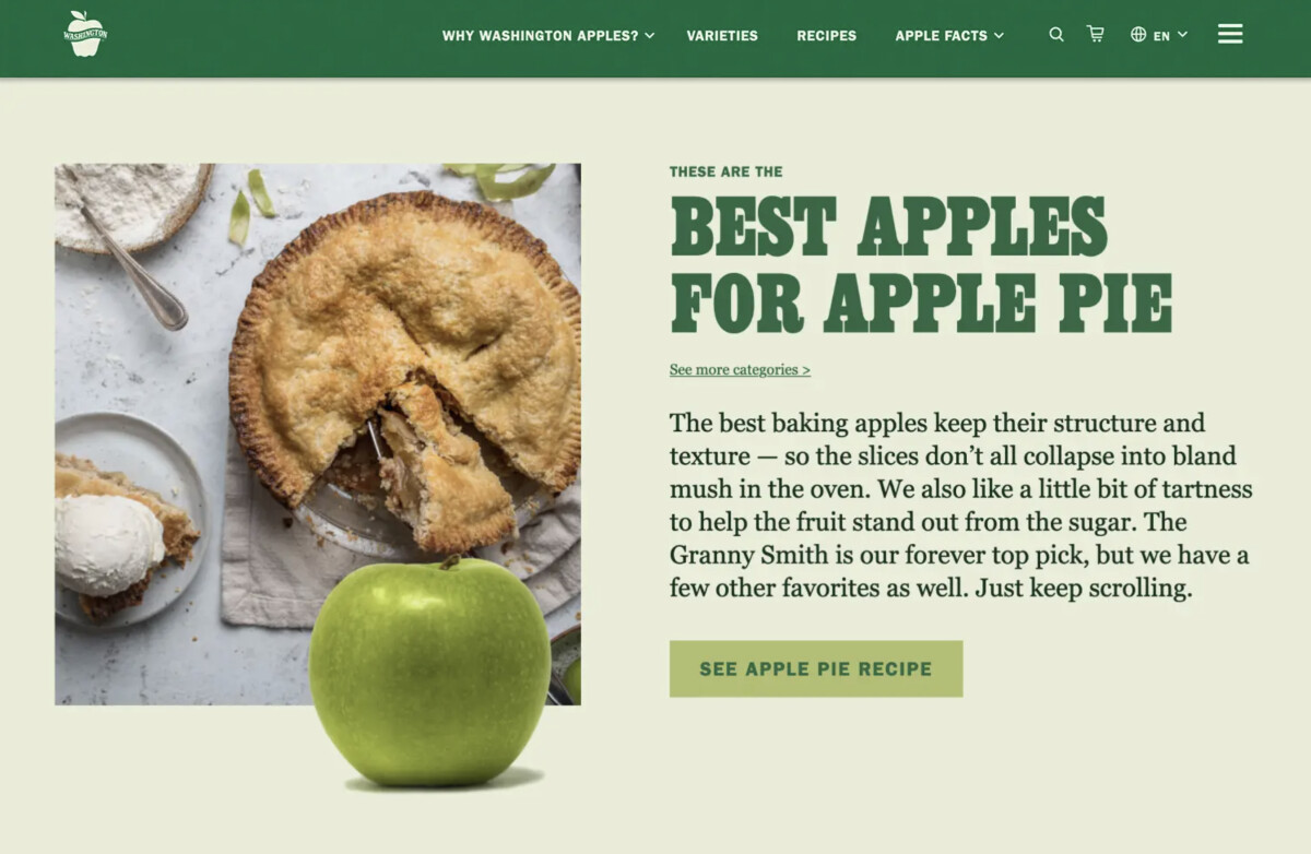 Washington Apple Commission Website Design Analysis | DesignRush