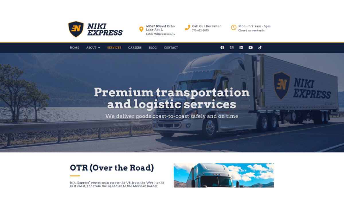 Niki Express Website Design Analysis | DesignRush