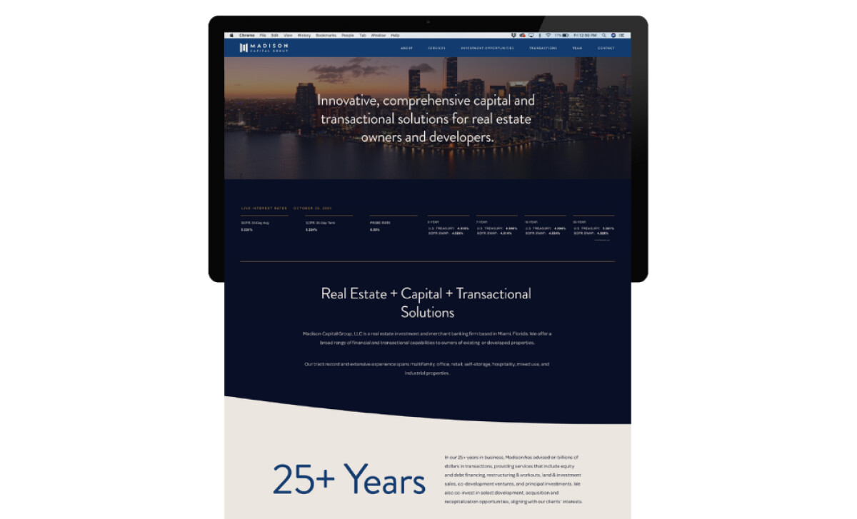 Madison Capital Group Website Design | DesignRush