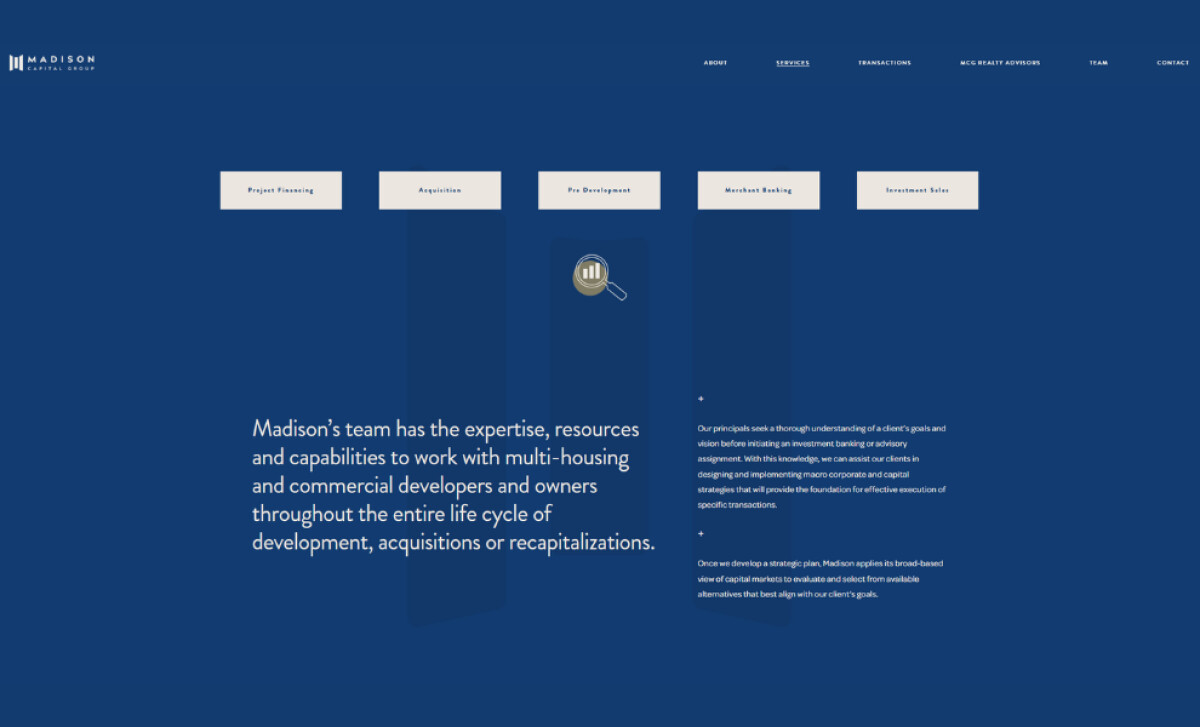 Madison Capital Group Website Design | DesignRush