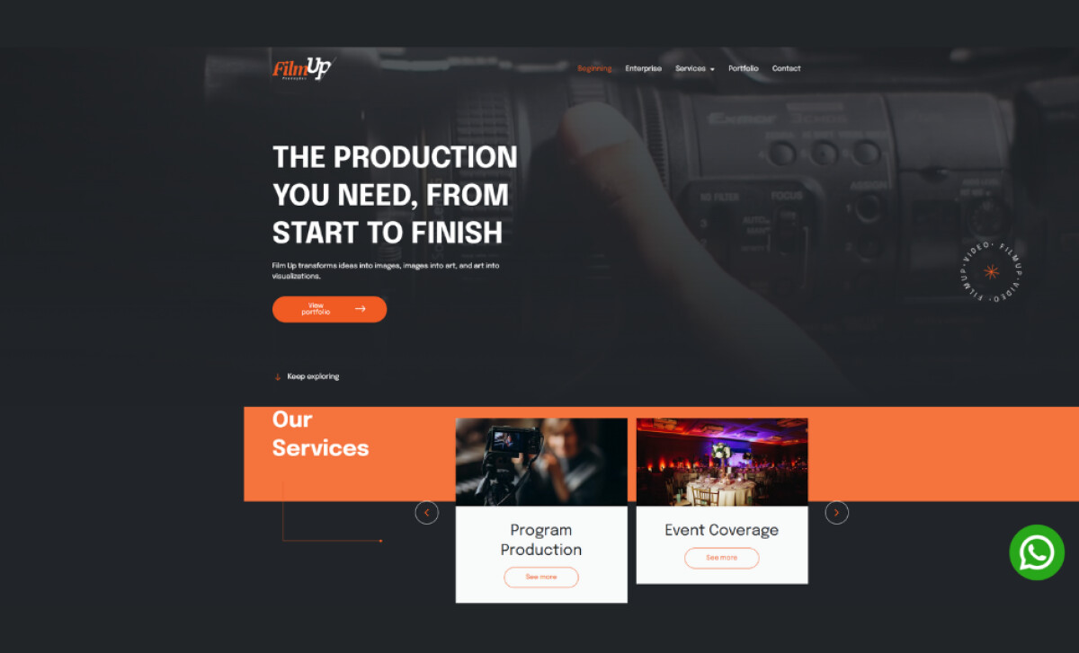 FilmUp Website Design Analysis | DesignRush