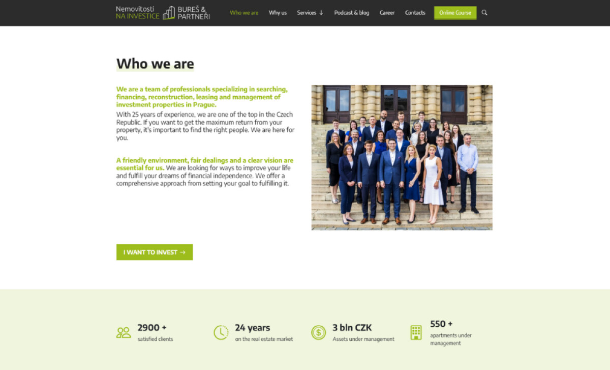 Bureš & partneři Website Design Analysis | DesignRush