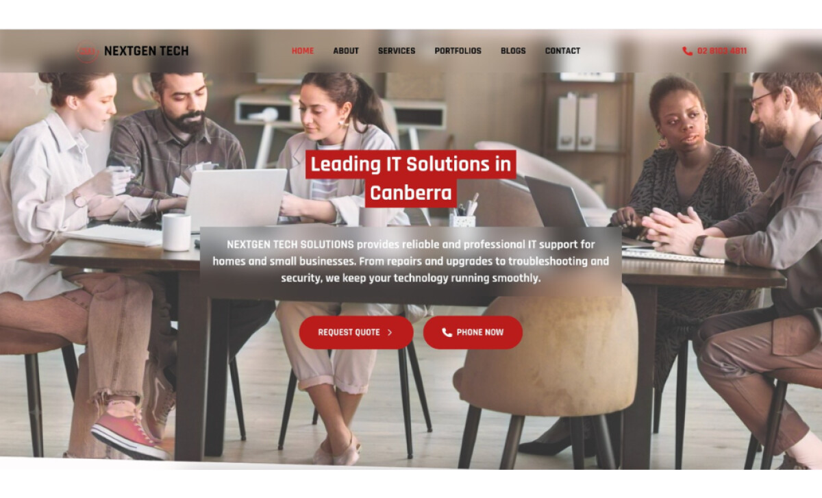 NextGen Tech Solutions Website Design Analysis | DesignRush