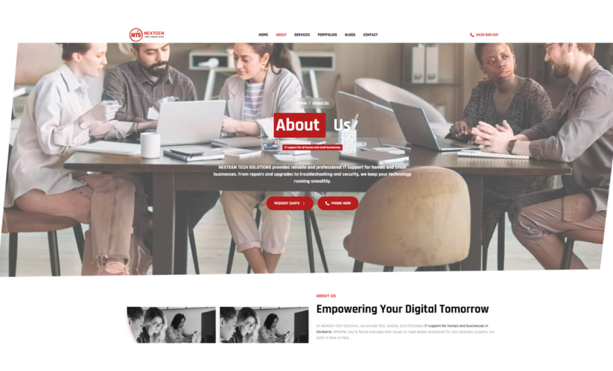 NextGen Tech Solutions Website Design Analysis | DesignRush