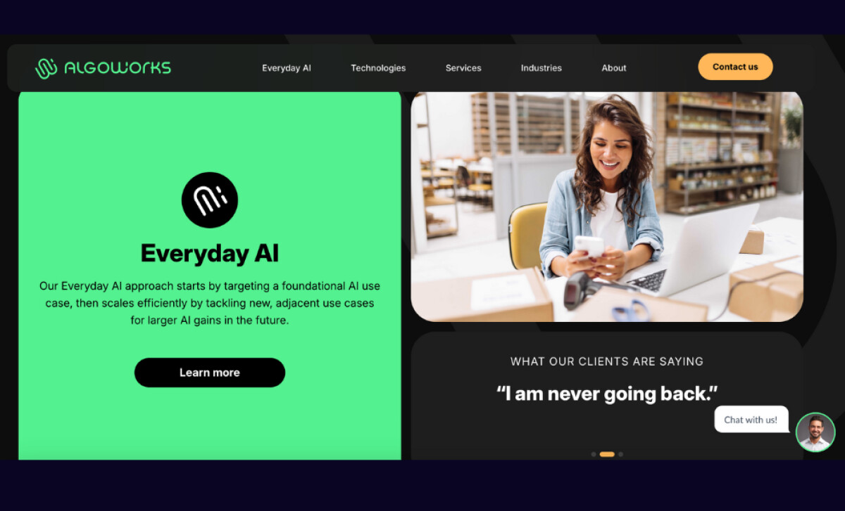 Algoworks Website Design Analysis | DesignRush