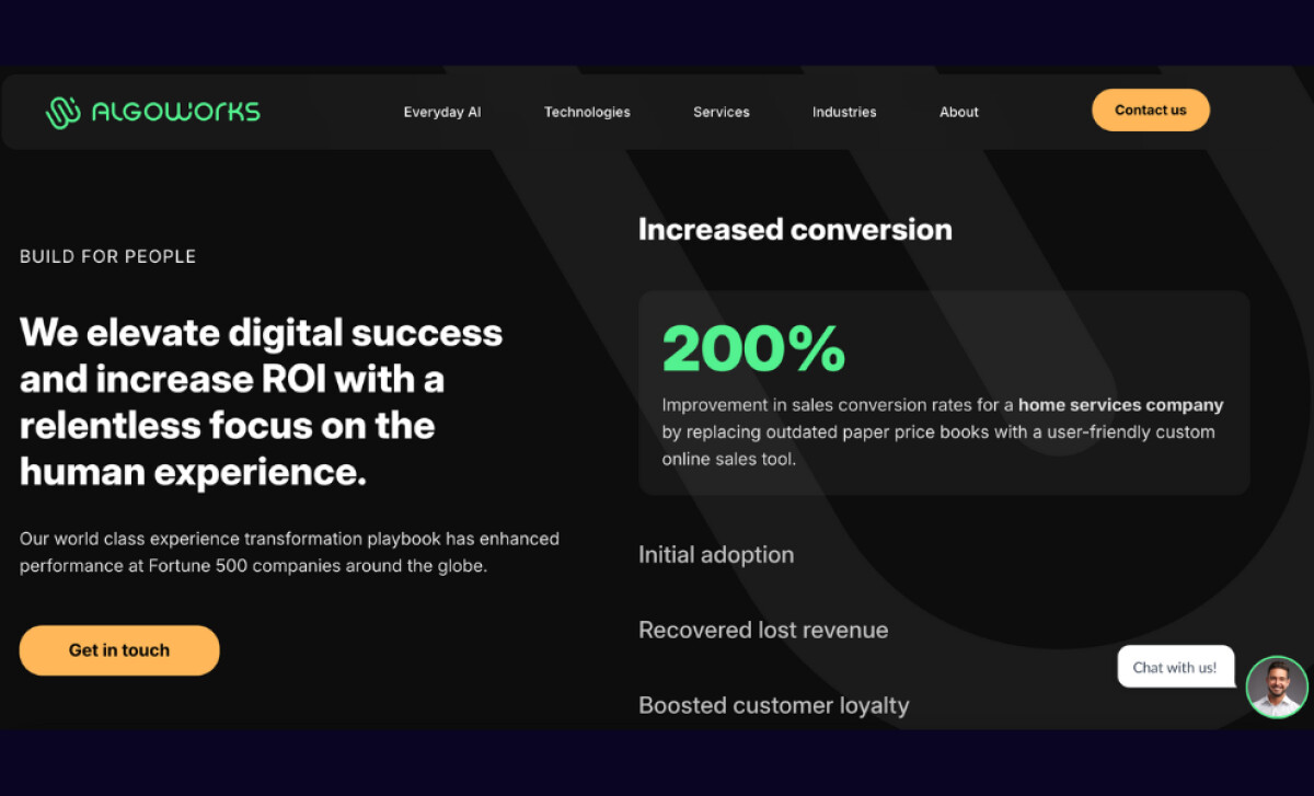 Algoworks Website Design Analysis | DesignRush