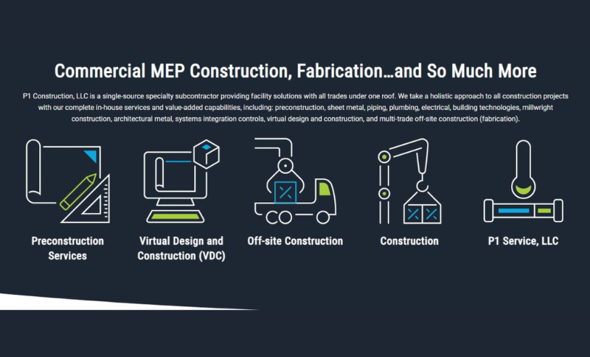 P1 Construction Website Design Analysis | DesignRush