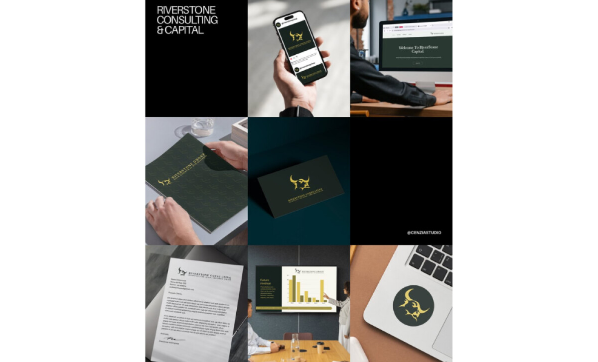 Riverstone Group Logo Design by Cenzia Studio | DesignRush