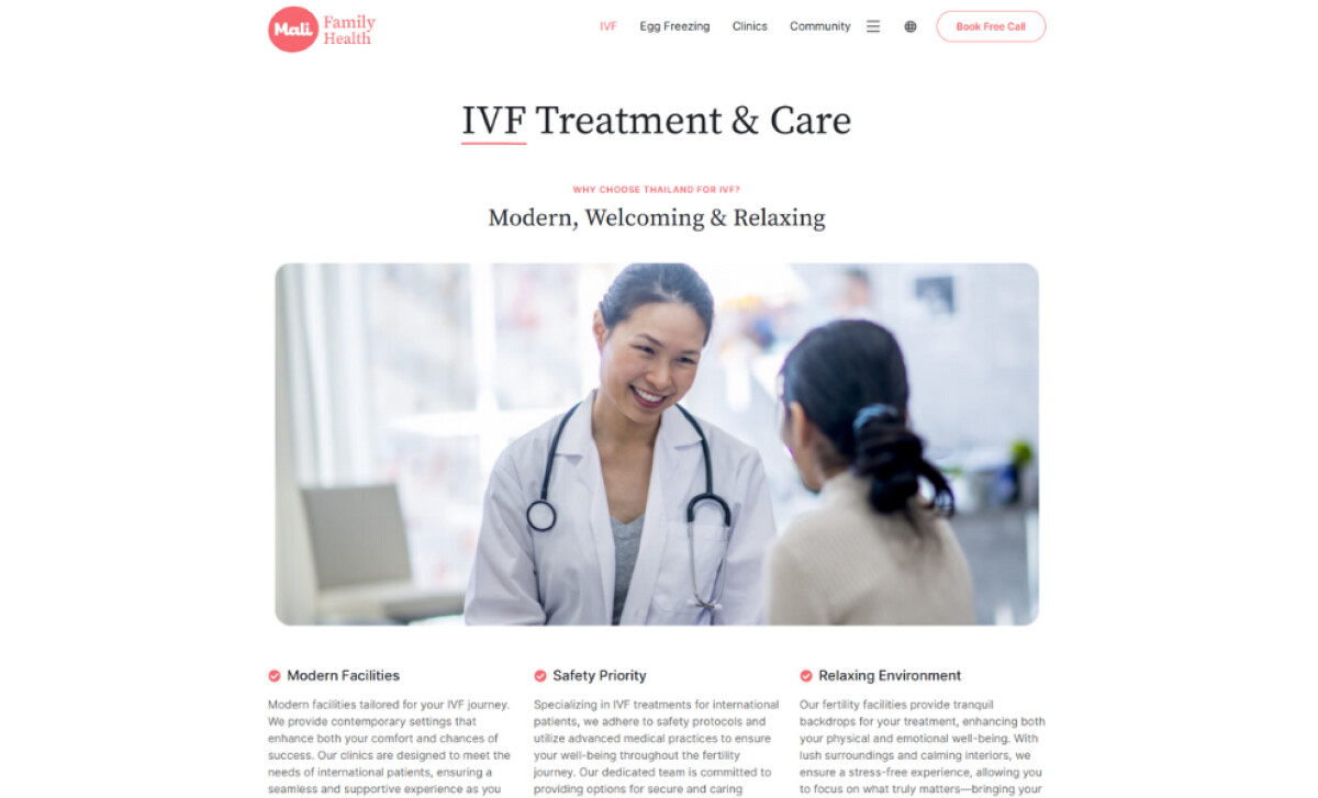 Mali Family Health Website Design | DesignRush