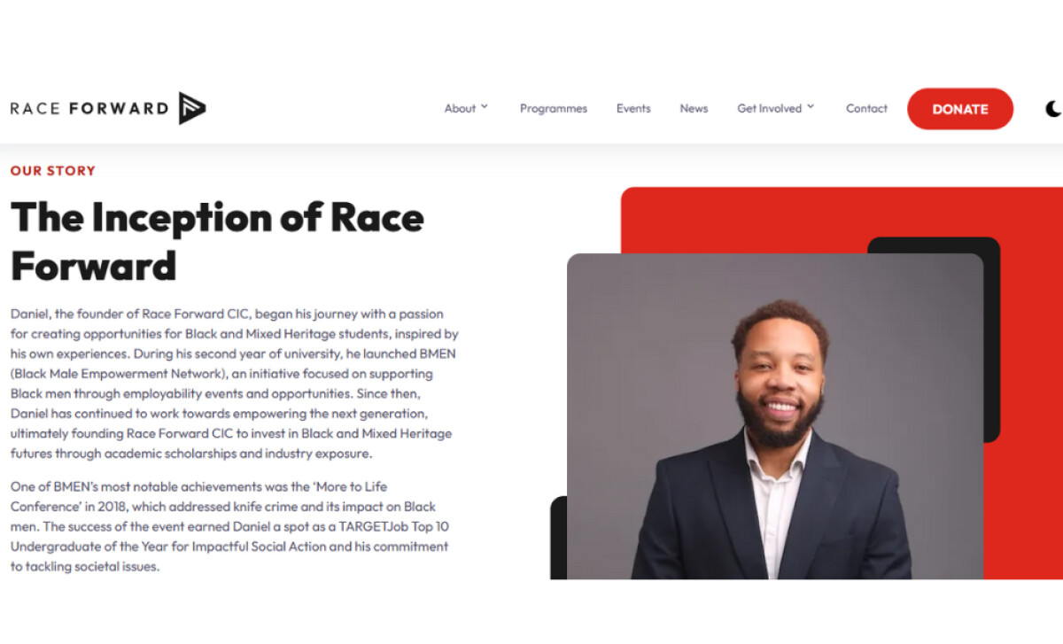 Race Forward Website Design | DesignRush