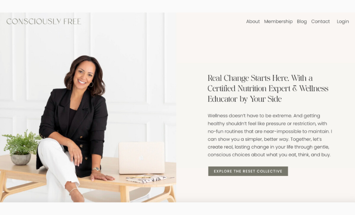 Consciously Free Website Design Analysis | DesignRush