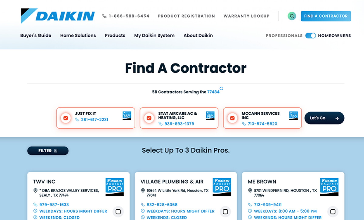 Daikin Comfort Website Redesign Analysis | DesignRush