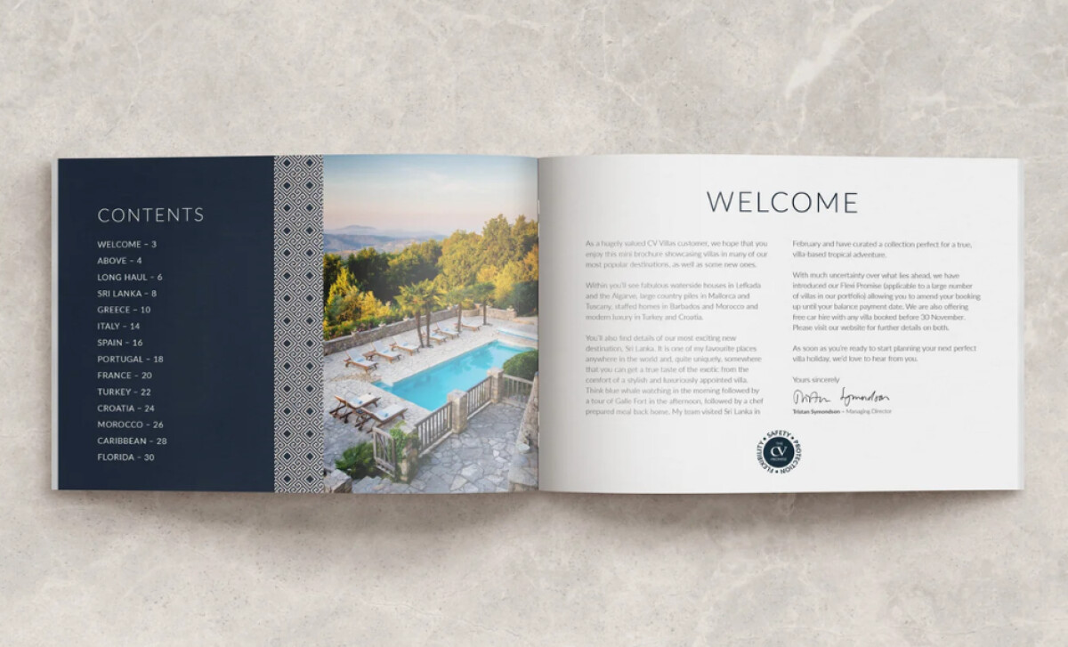 CV Villas Print Design | DesignRush