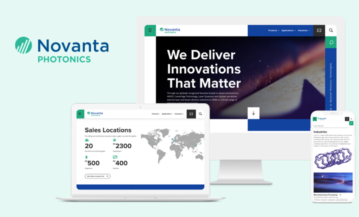 Novanta Photonics Website Design | DesignRush