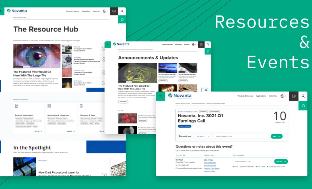 Novanta Photonics Website Design | DesignRush