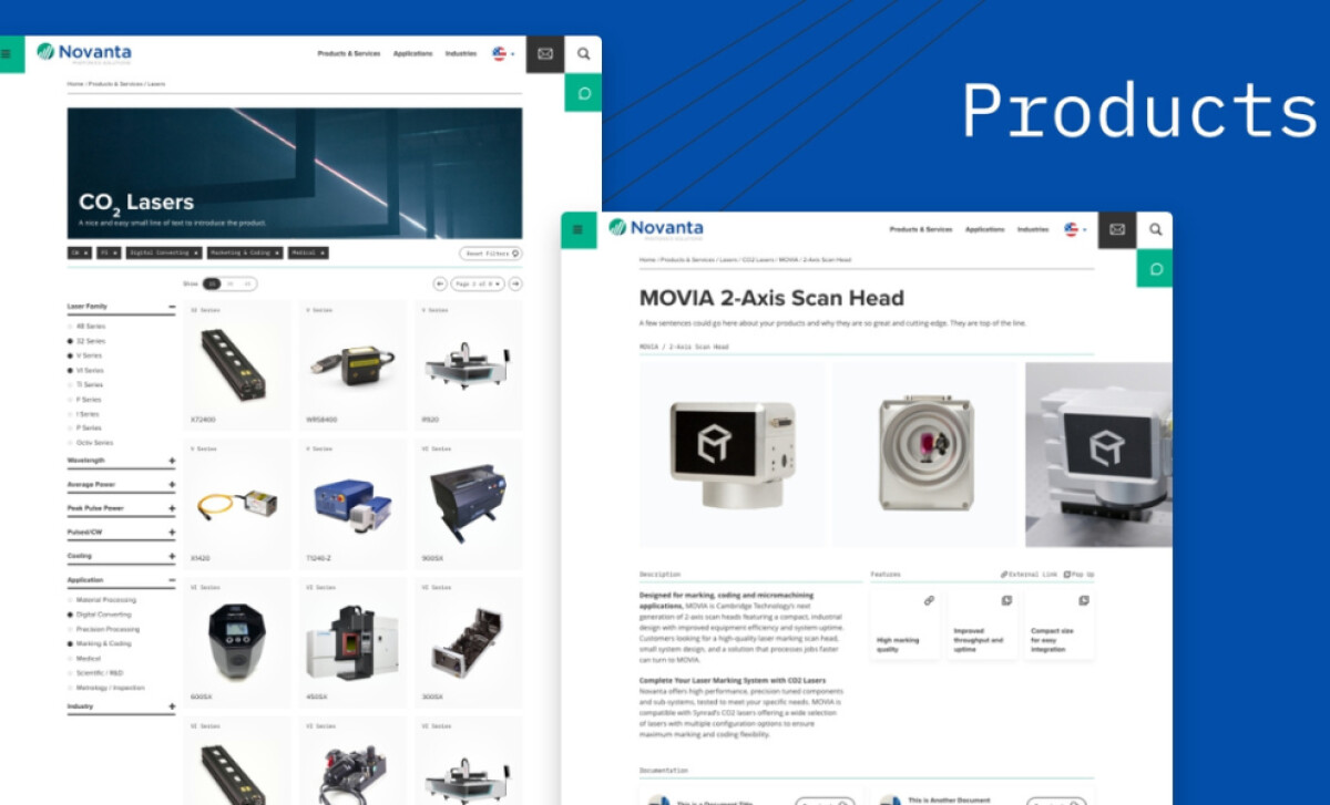 Novanta Photonics Website Design | DesignRush