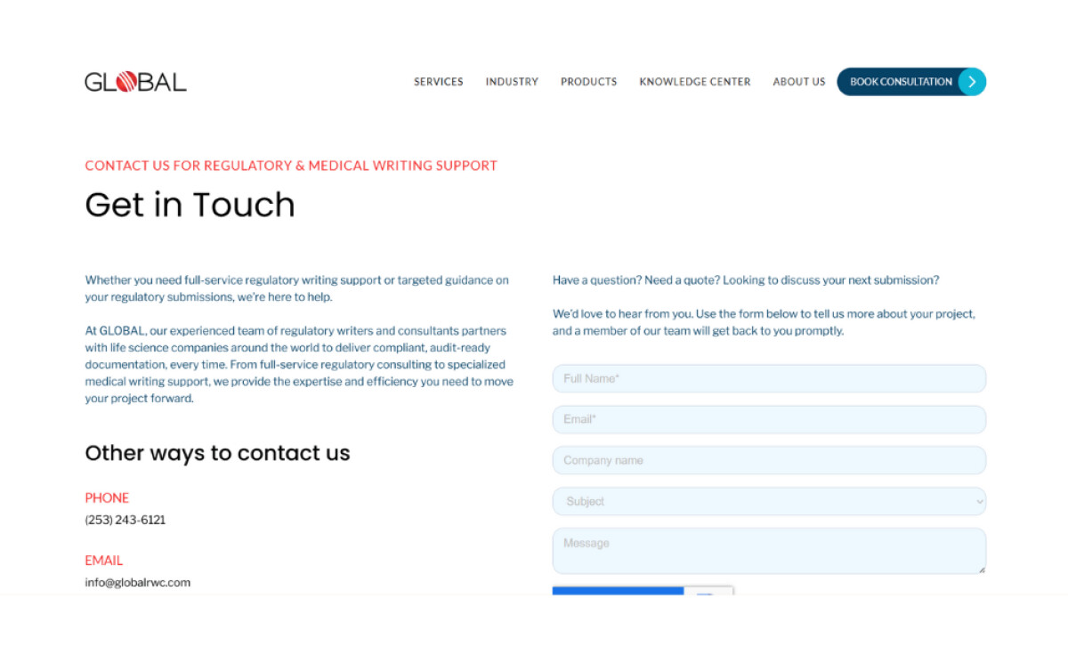 Global RWC Website Design | DesignRush