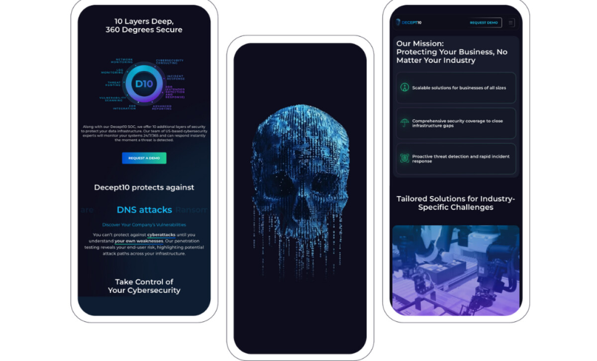 Decept10 Website Design | DesignRush