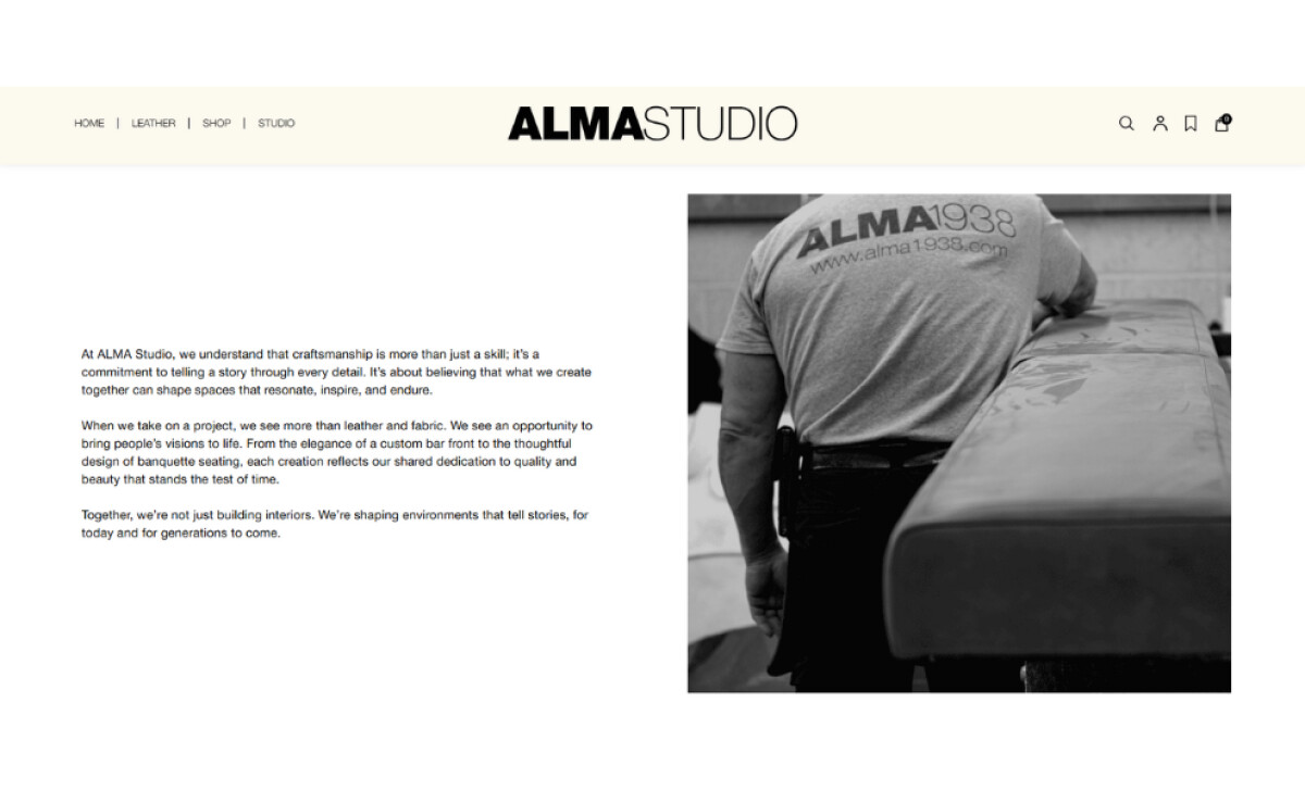 Alma 1938 Website Design | DesignRush