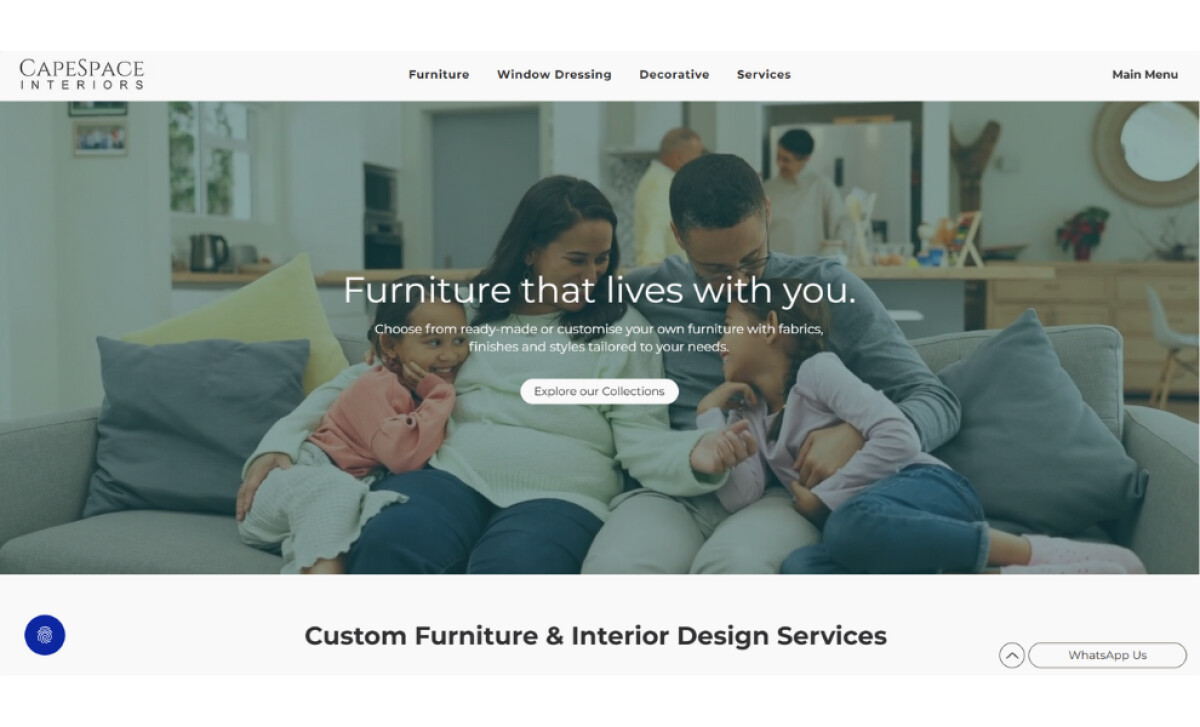 CapeSpace Interiors Website Design | DesignRush