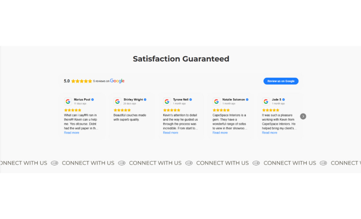 CapeSpace Interiors Website Design | DesignRush