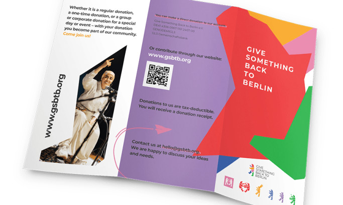 Give Something Back to Berlin Print Design Analysis | DesignRush