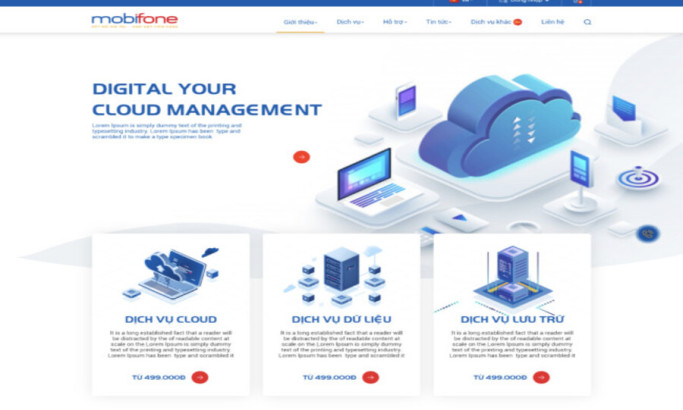 MOBIFONE CLOUD Web Design Analysis | DesignRush