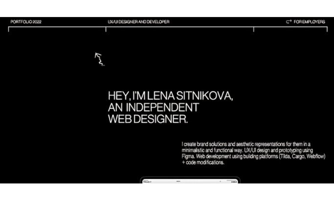 Lena Sitnikova Website Design Analysis | DesignRush