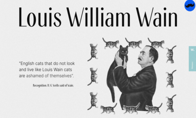 Louis William Wain Website Design Analysis | DesignRush