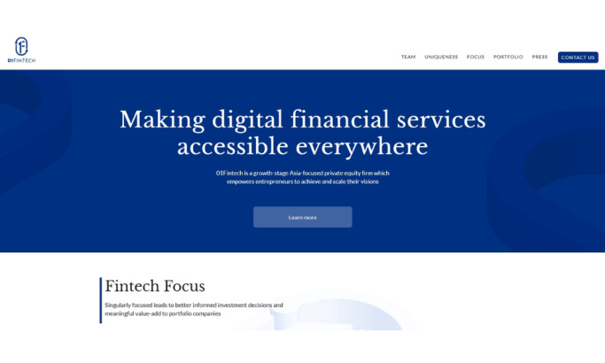 01Fintech Website Design Analysis | DesignRush