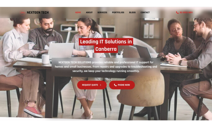 NextGen Tech Solutions Website Design Analysis | DesignRush