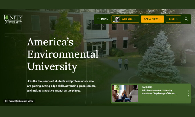 Unity Environmental University Website Design Analysis | DesignRush