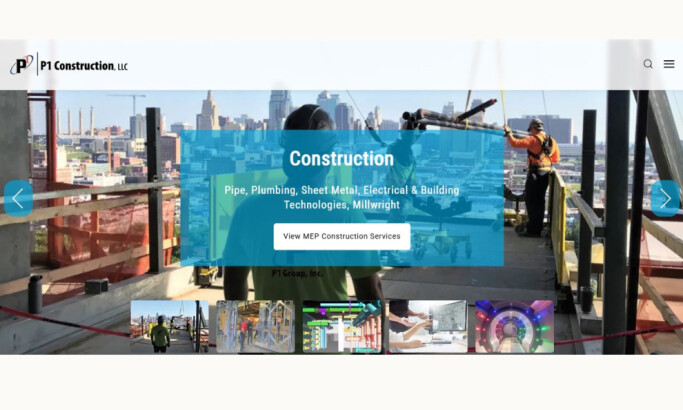 P1 Construction Website Design Analysis | DesignRush