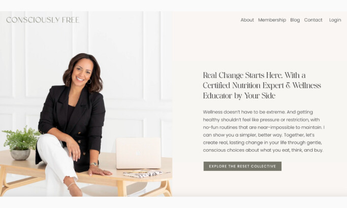 Consciously Free Website Design Analysis | DesignRush