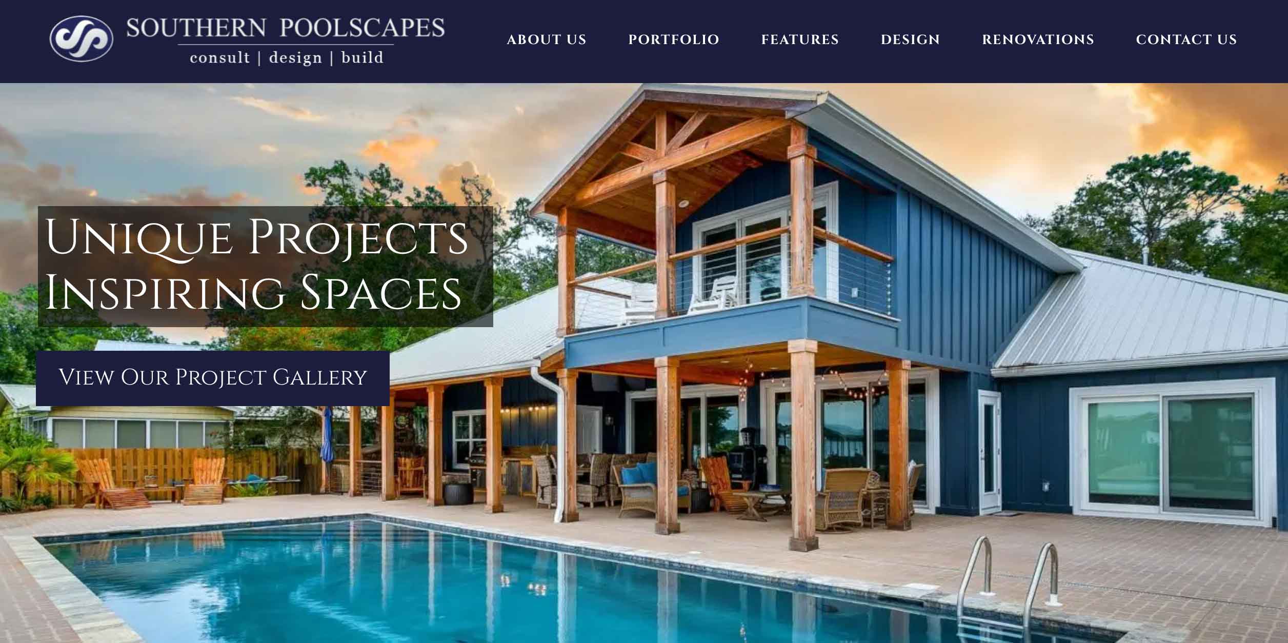 Southern Poolscapes | Website Development