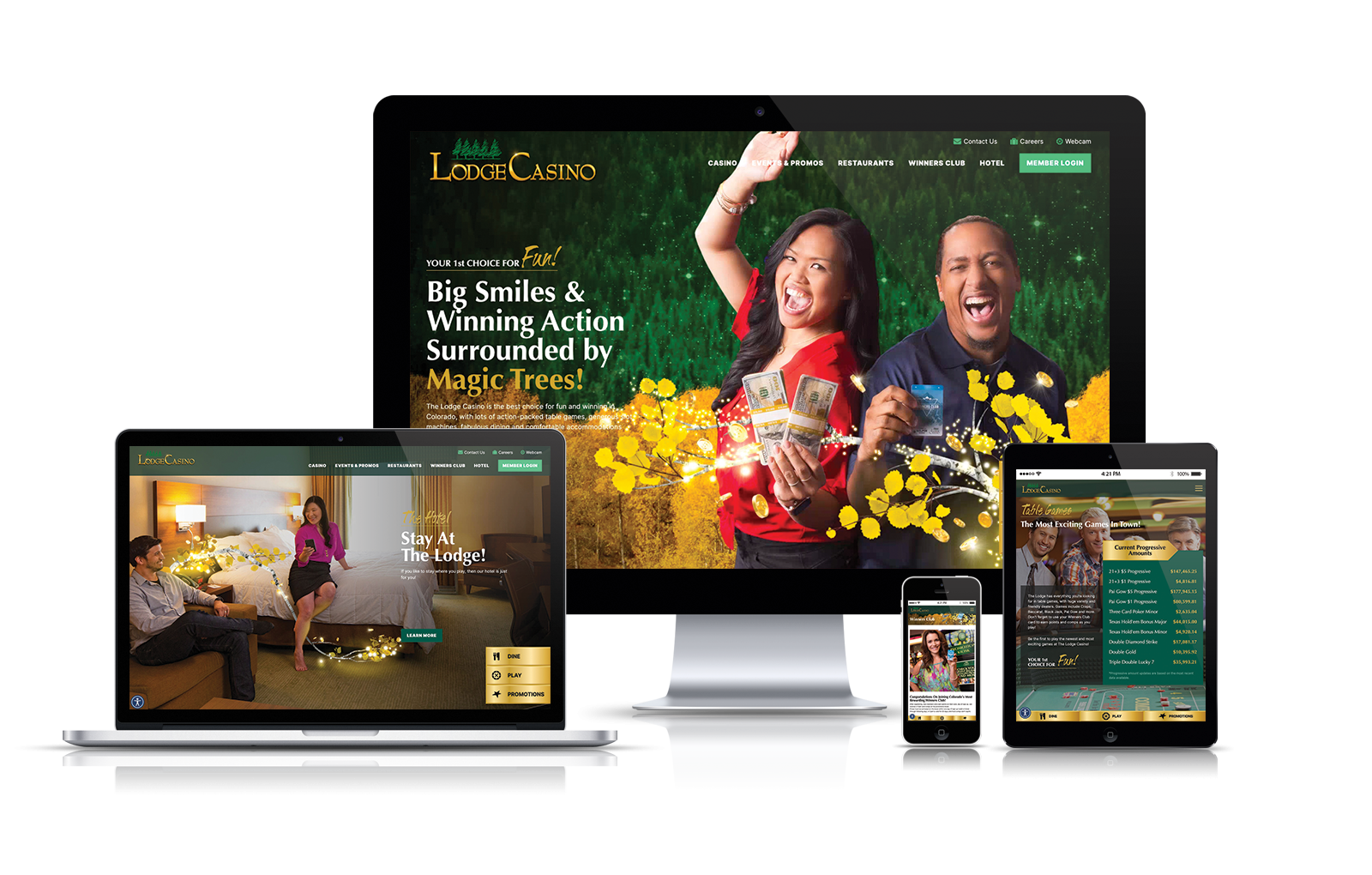The Lodge Casino | Website Development