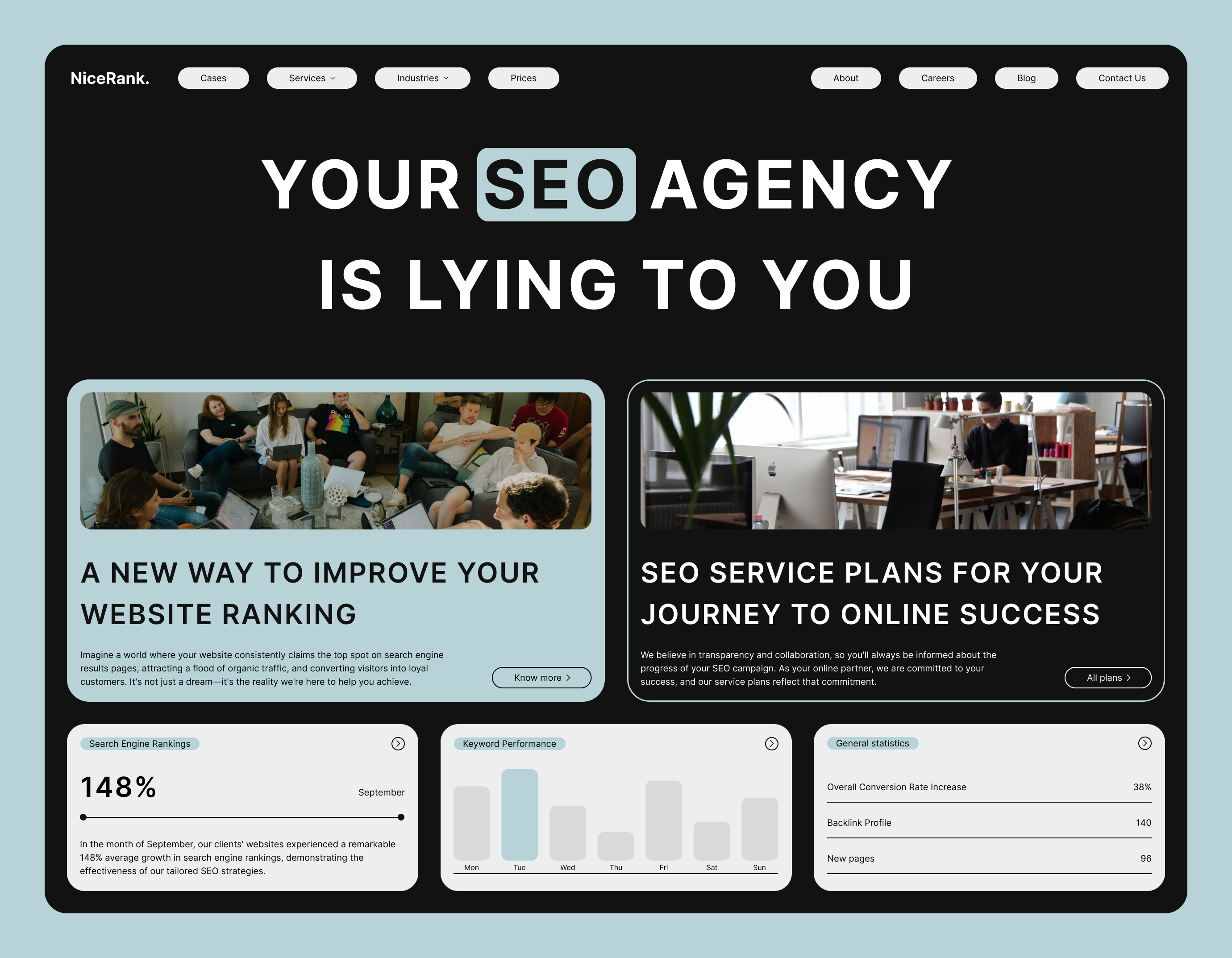 Web Design Concept for SEO Agency | Web Design