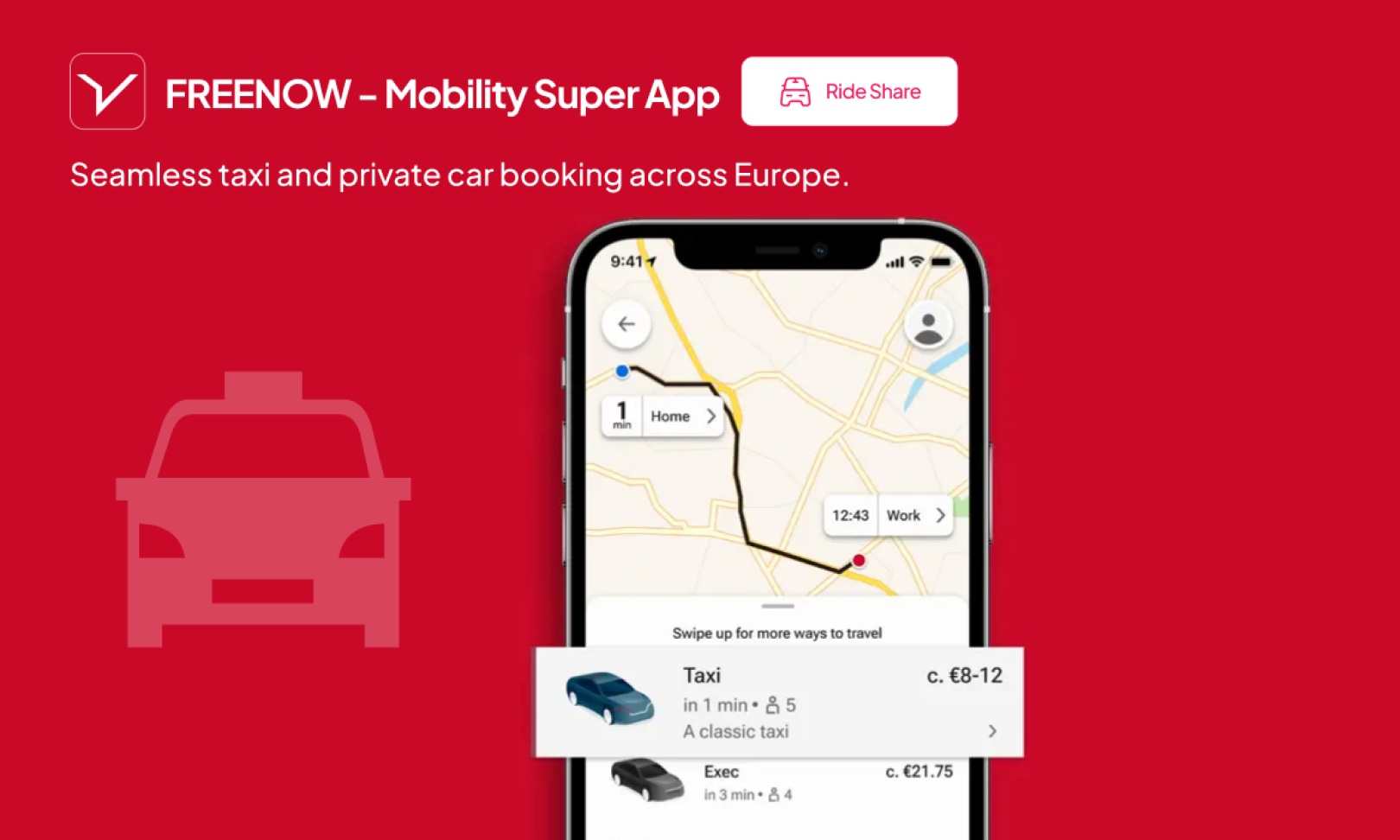 FREENOW- Mobility Super App | App Development