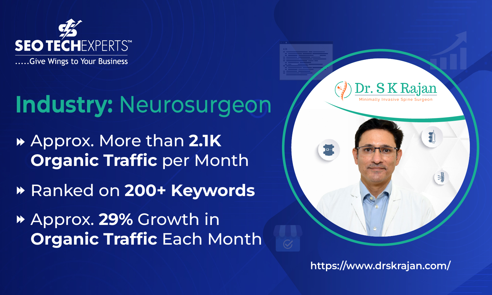 Dr SK Rajan - Spine Doctor Marketing Gurgaon | SEO