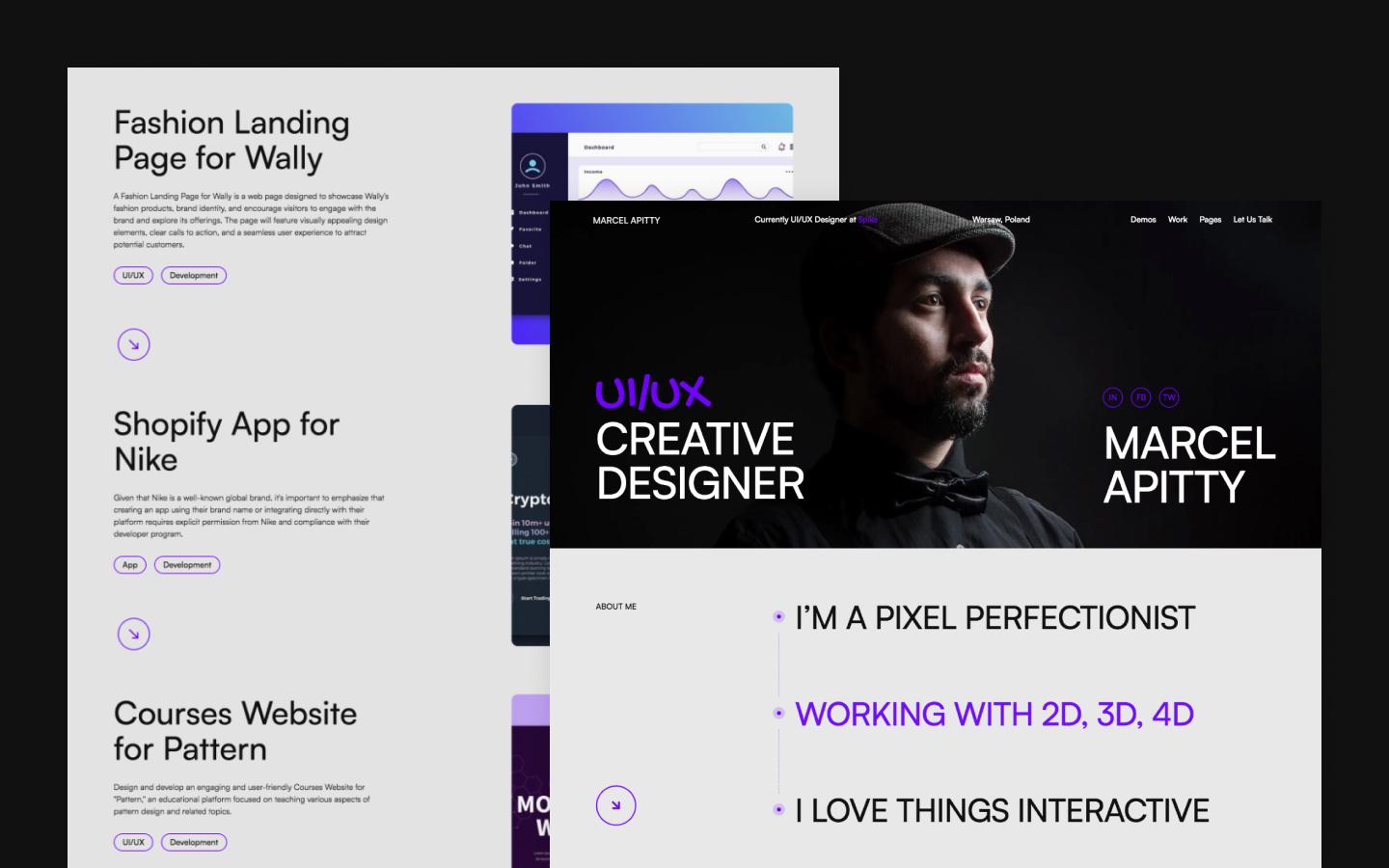 Marcel Apitty - Creative Portfolio Website Template | Web Design