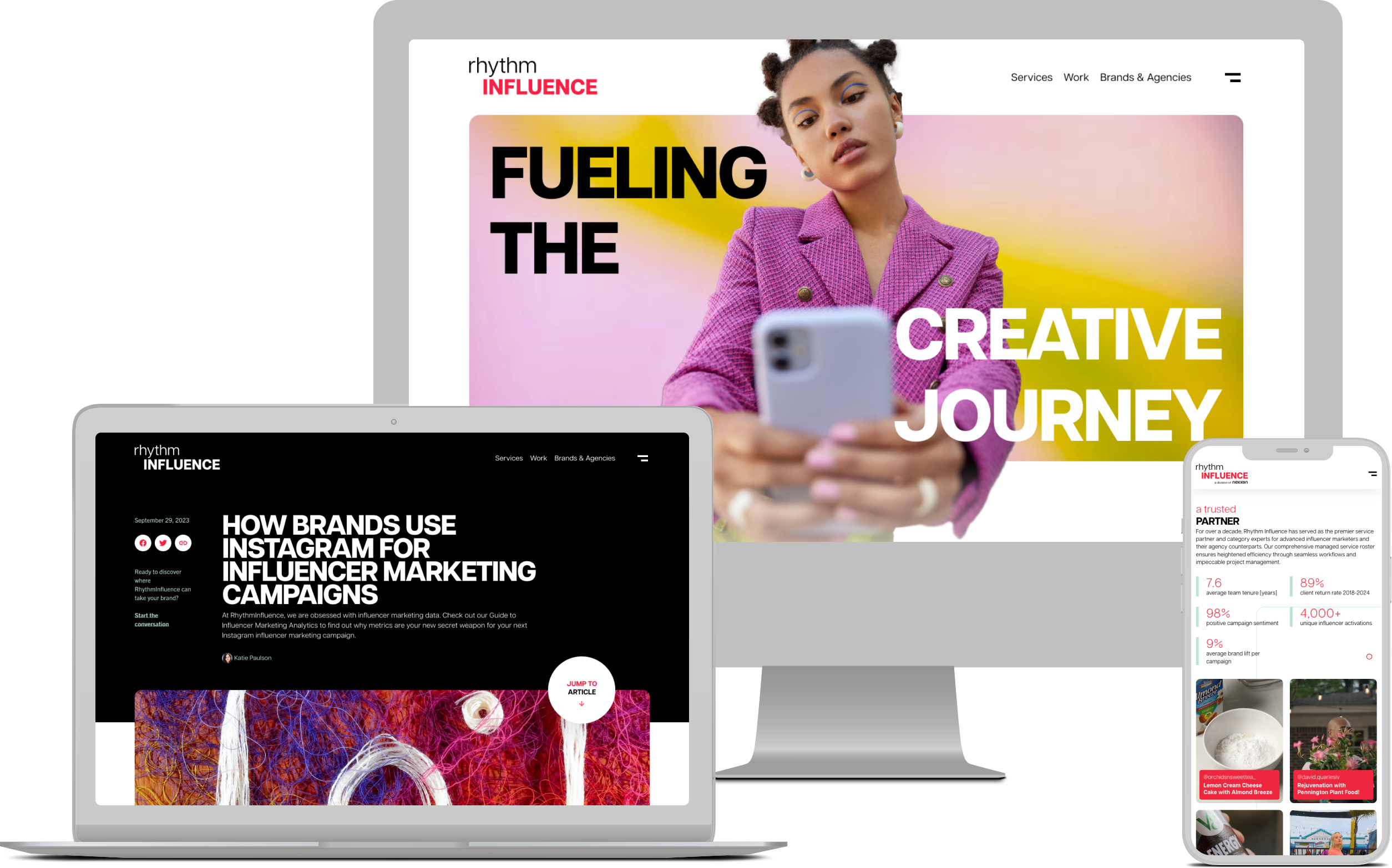 Enterprise Influencer Agency Web Design & Development | B2B Website Design